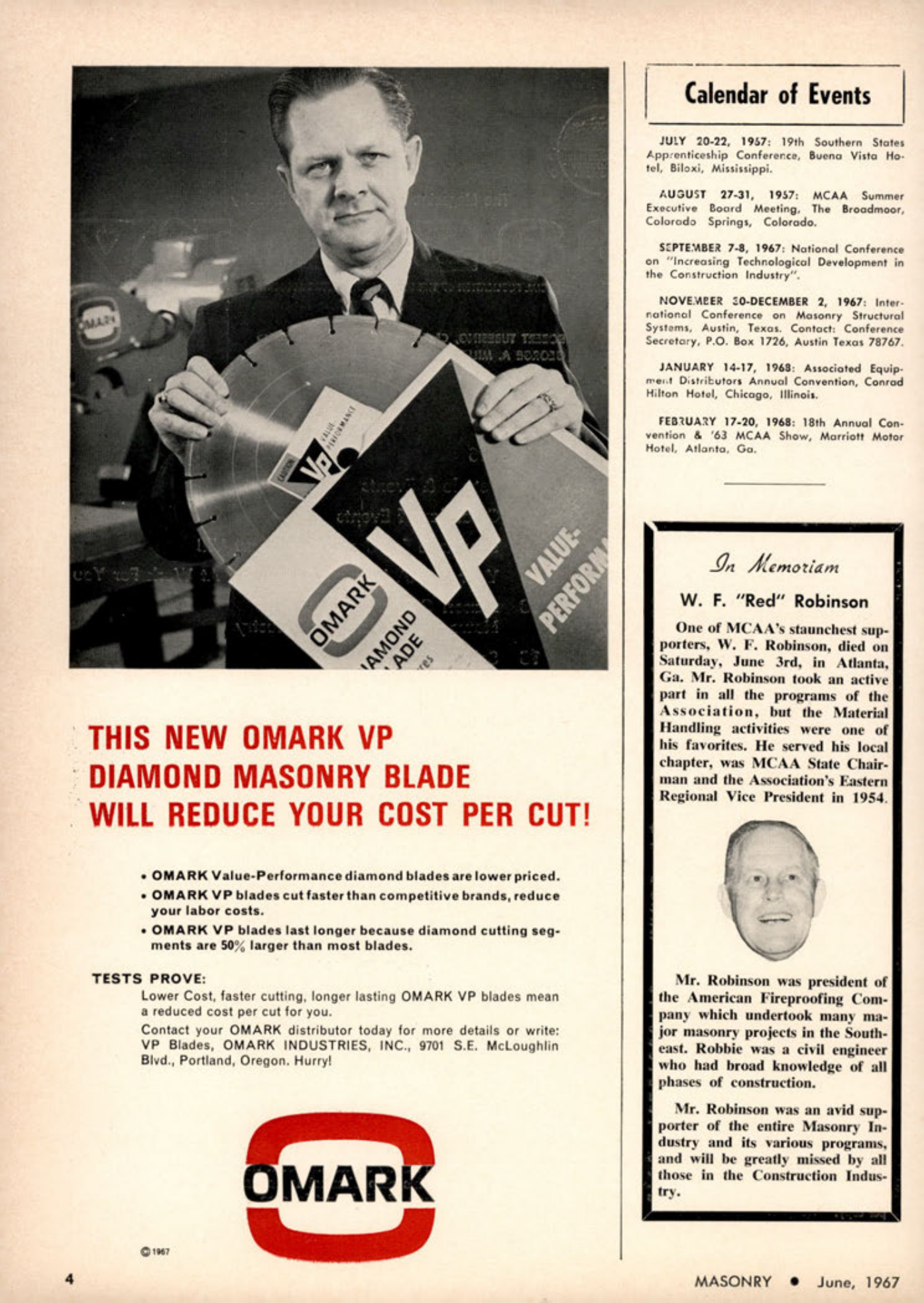 Masonry Magazine June 1967 Page. 4