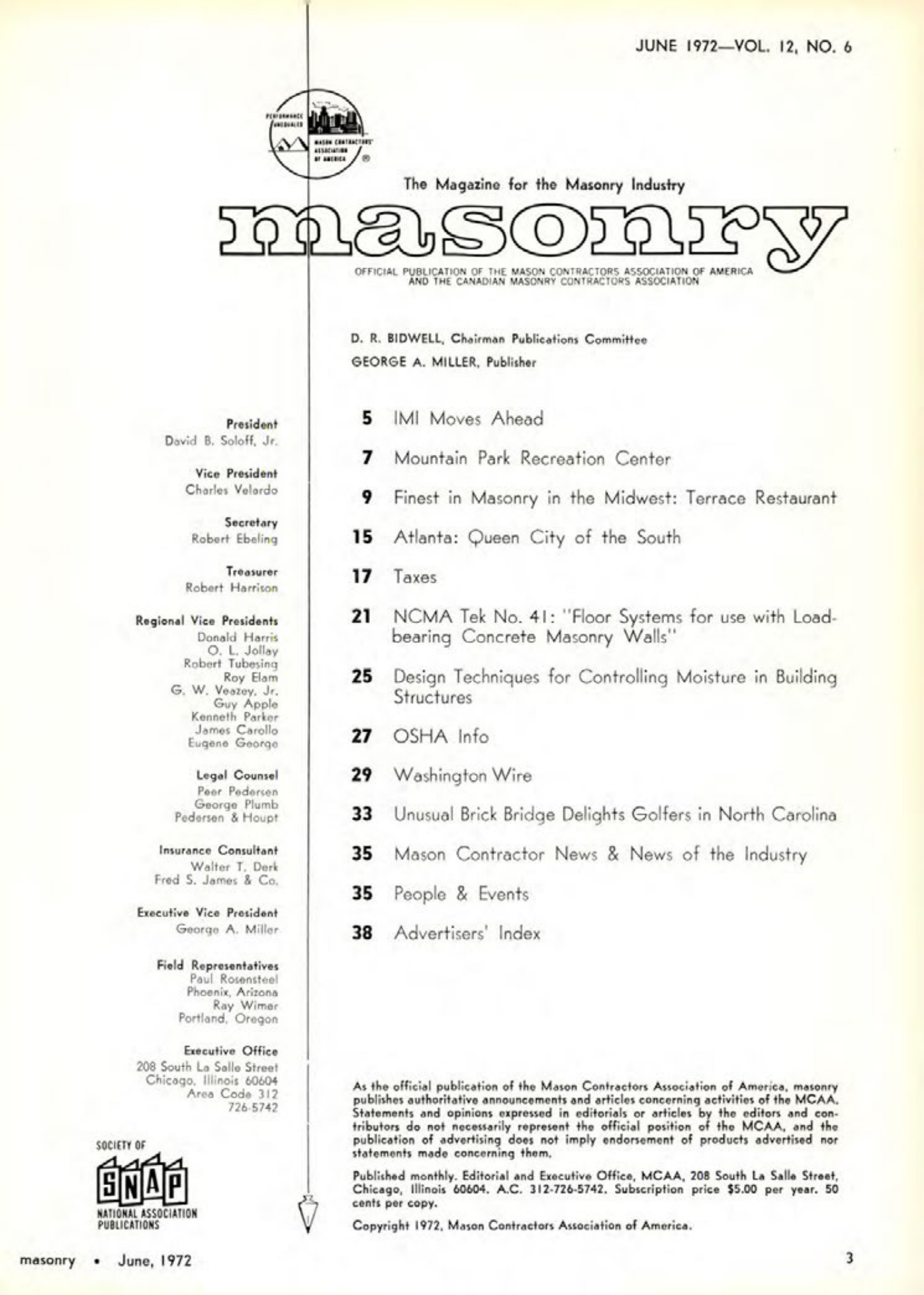 Masonry Magazine June 1972 Page. 3